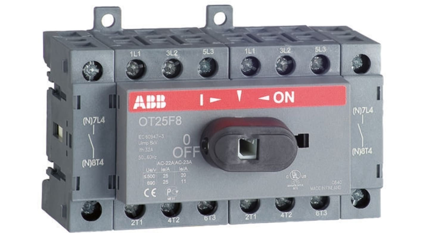 OT40F8 1SCA104938R1001 | ABB 8P Pole Base Mounting Isolator Switch ...
