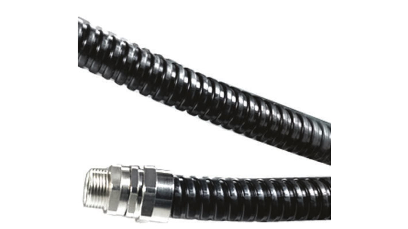 166-30801 NCS16-GS/PA66-BK | HellermannTyton Flexible Conduit, 16mm ...