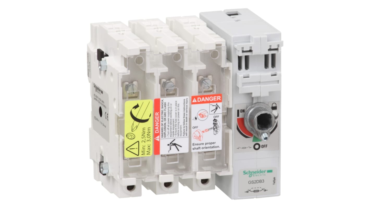 GS2JB4 | Schneider Electric Fuse Switch Disconnector, 4 Pole, 100A Max ...
