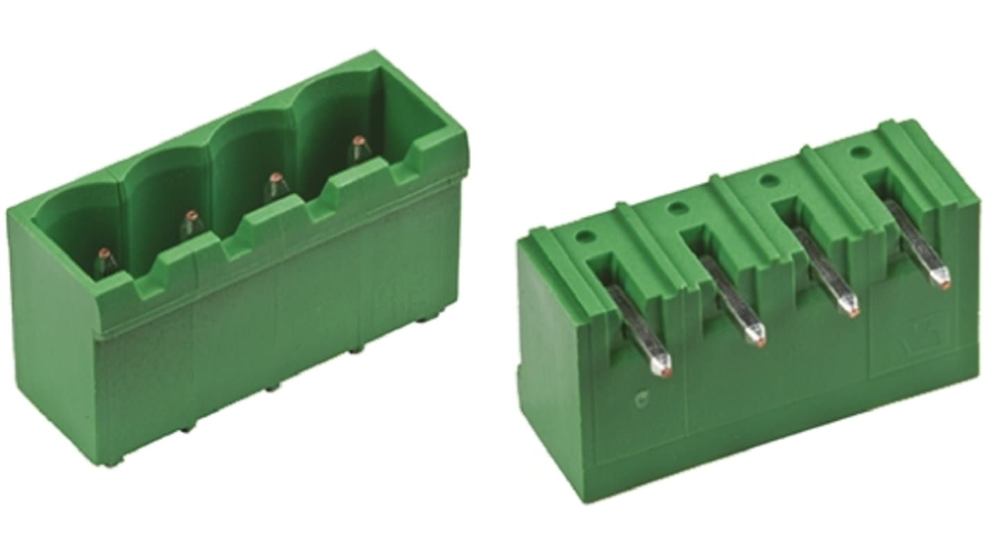 796638-4 | TE Connectivity 5.08mm Pitch 4 Way Right Angle Pluggable ...