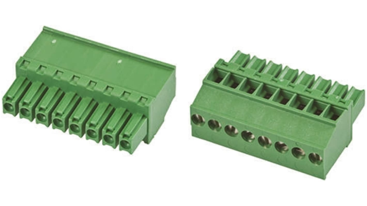 1986371-8 | TE Connectivity 3.5mm Pitch 8 Way Pluggable Terminal Block ...