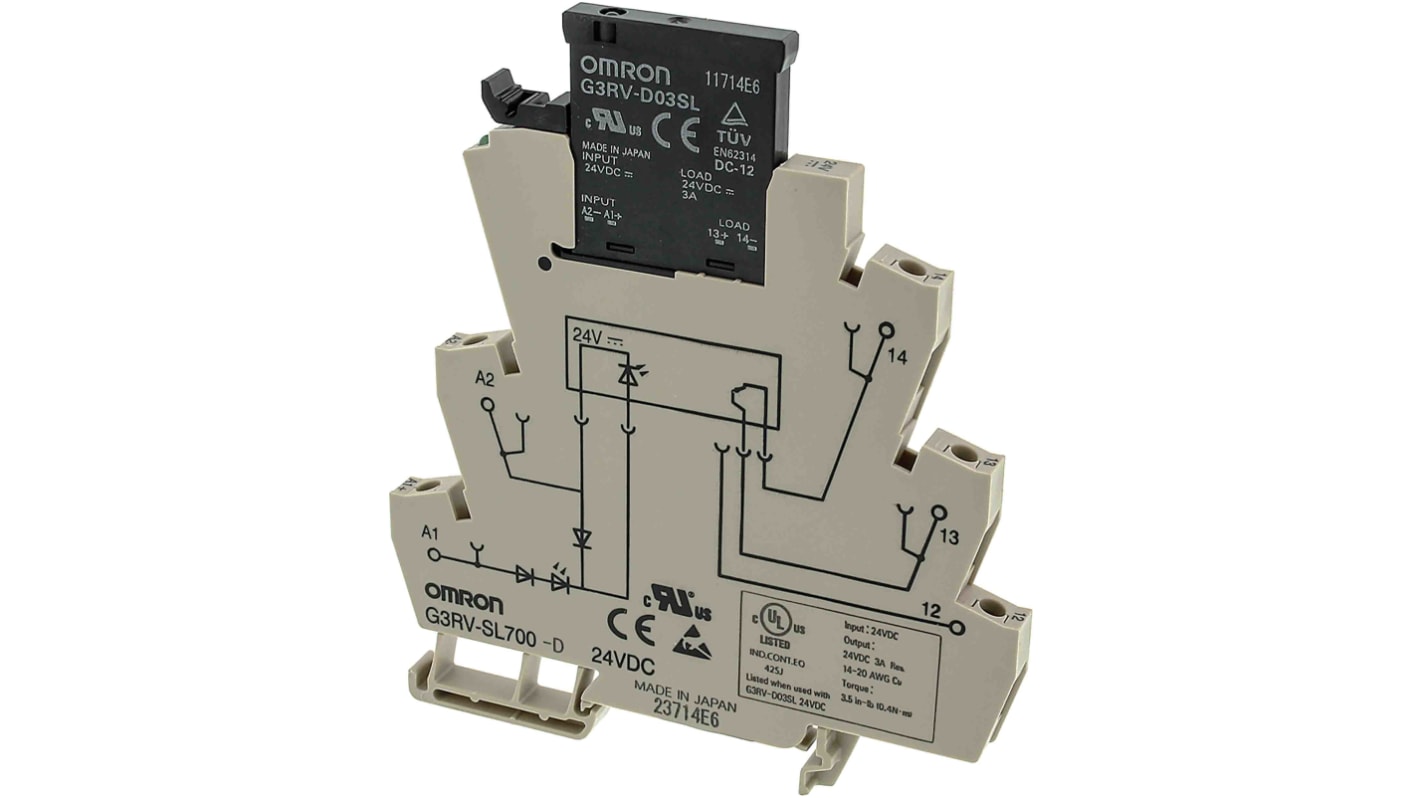 G3RV-SL700-D 110VAC | Omron G3RV-SL Series Solid State Relay, 3 A Load ...