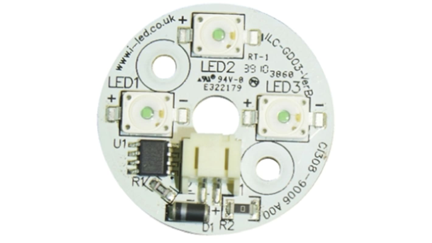 ILS ILC-GD03-TRGR-SD101, Dragon3 Coin Circular LED Array, 3 Green LED | RS