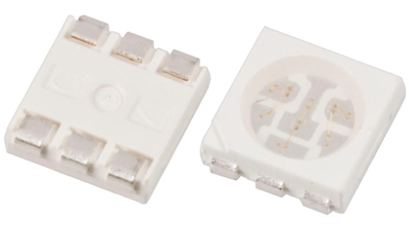 Bivar2 V Red LED PLCC 6 SMD, SMP6-RC | RS