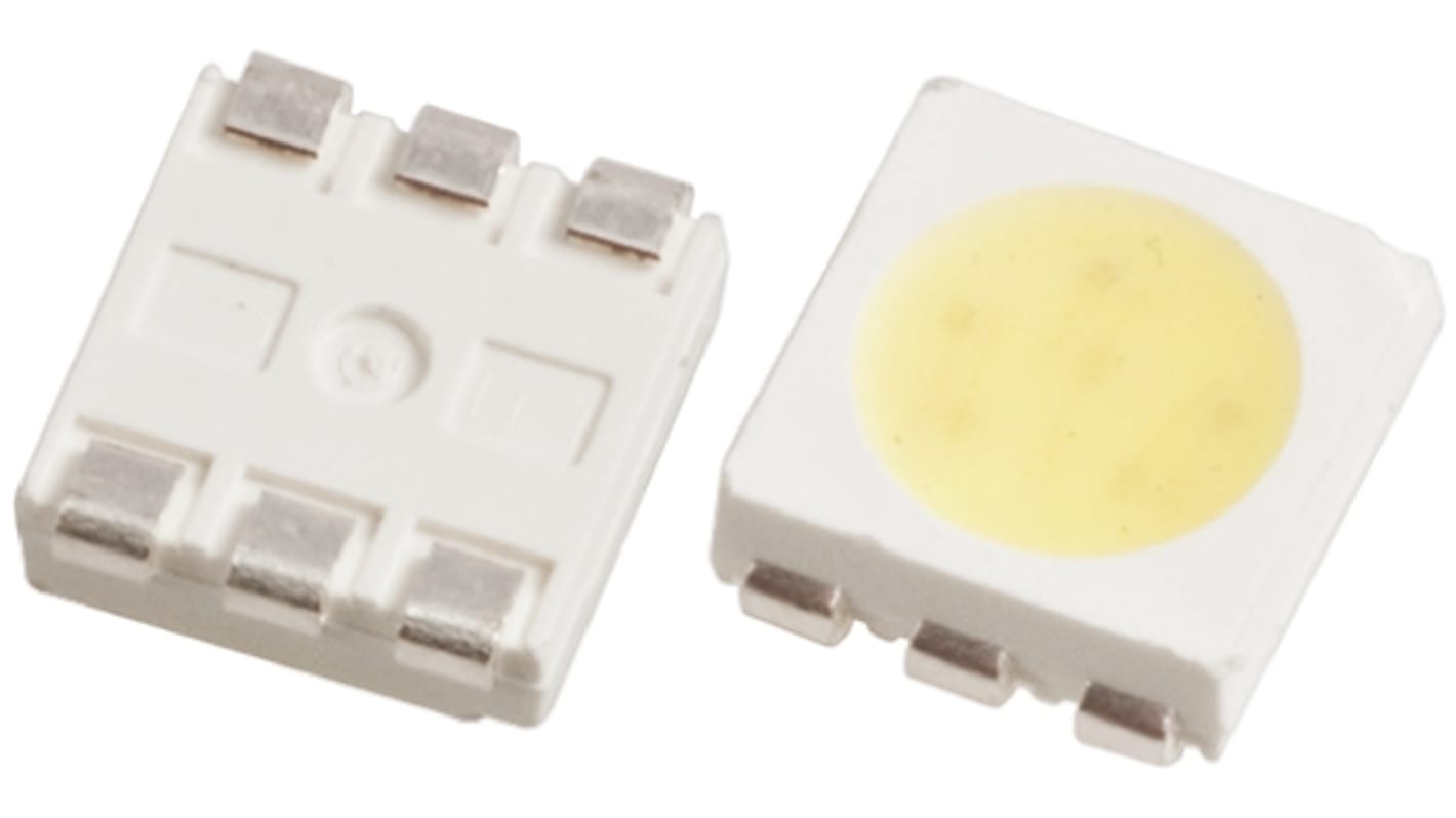 Bivar3.6 V White LED PLCC 6 SMD, SMP6 SMP6-UWDW | RS