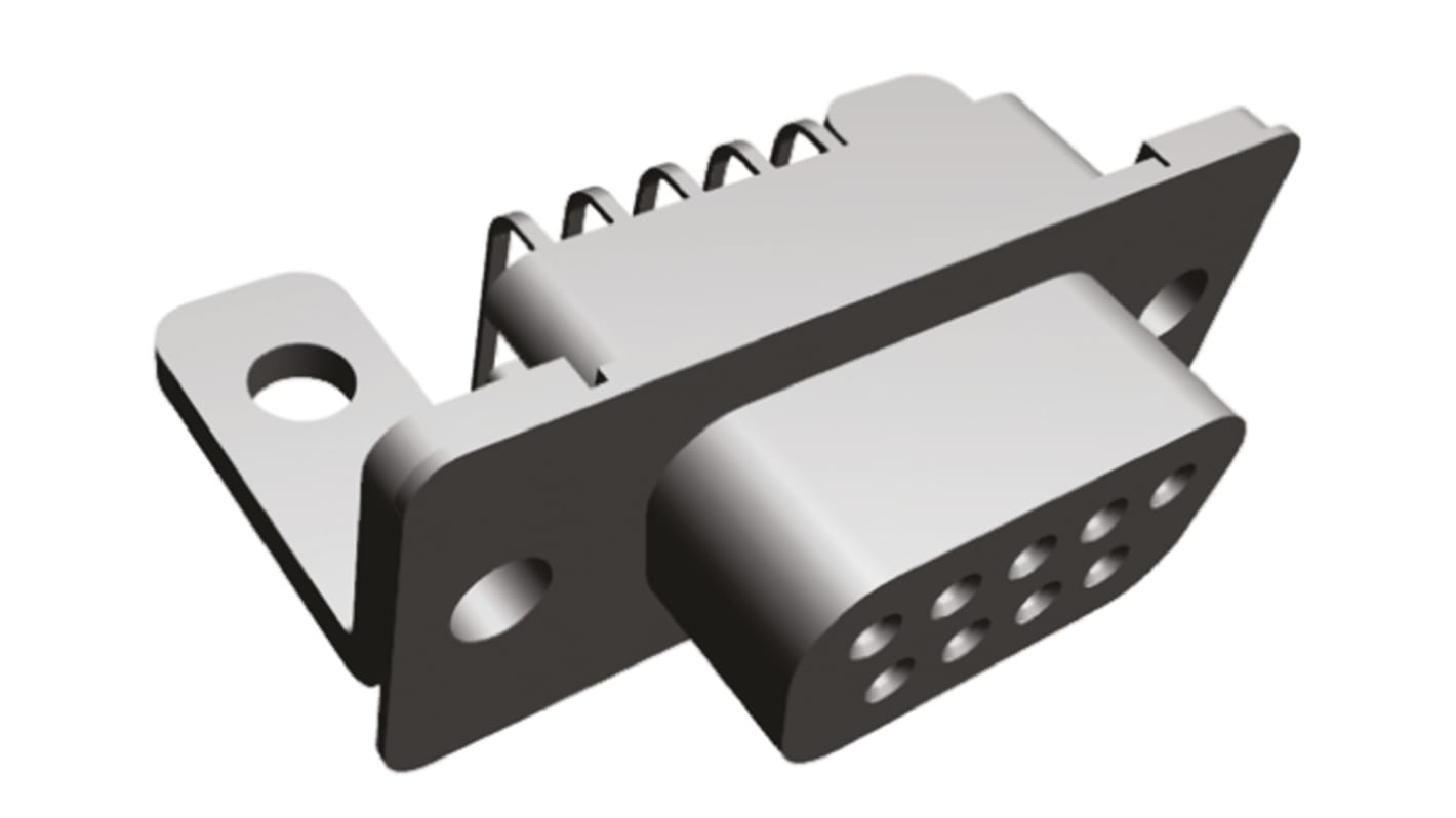 1-1393480-7 | TE Connectivity Amplimite HD-20 9 Way Right Angle Through Hole D-sub Connector ...