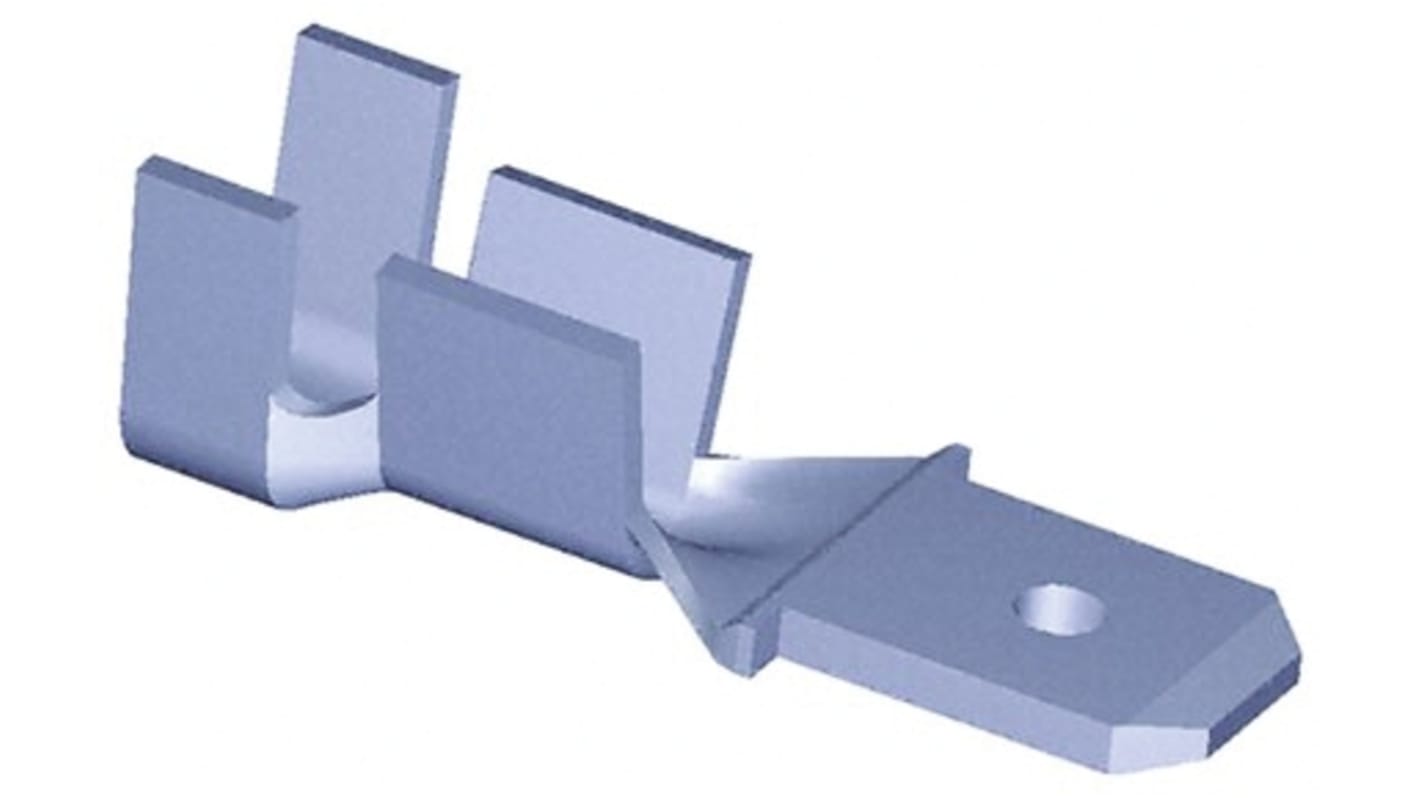 61687-2 | Cosse faston TE Connectivity, Non-isolée, série : FASTON .187 ...