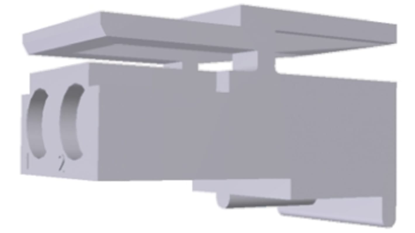 1-480720-0 | TE Connectivity, MATE-N-LOK Male PCB Housing, 5.08mm Pitch, 2 Way, 1 Row | RS