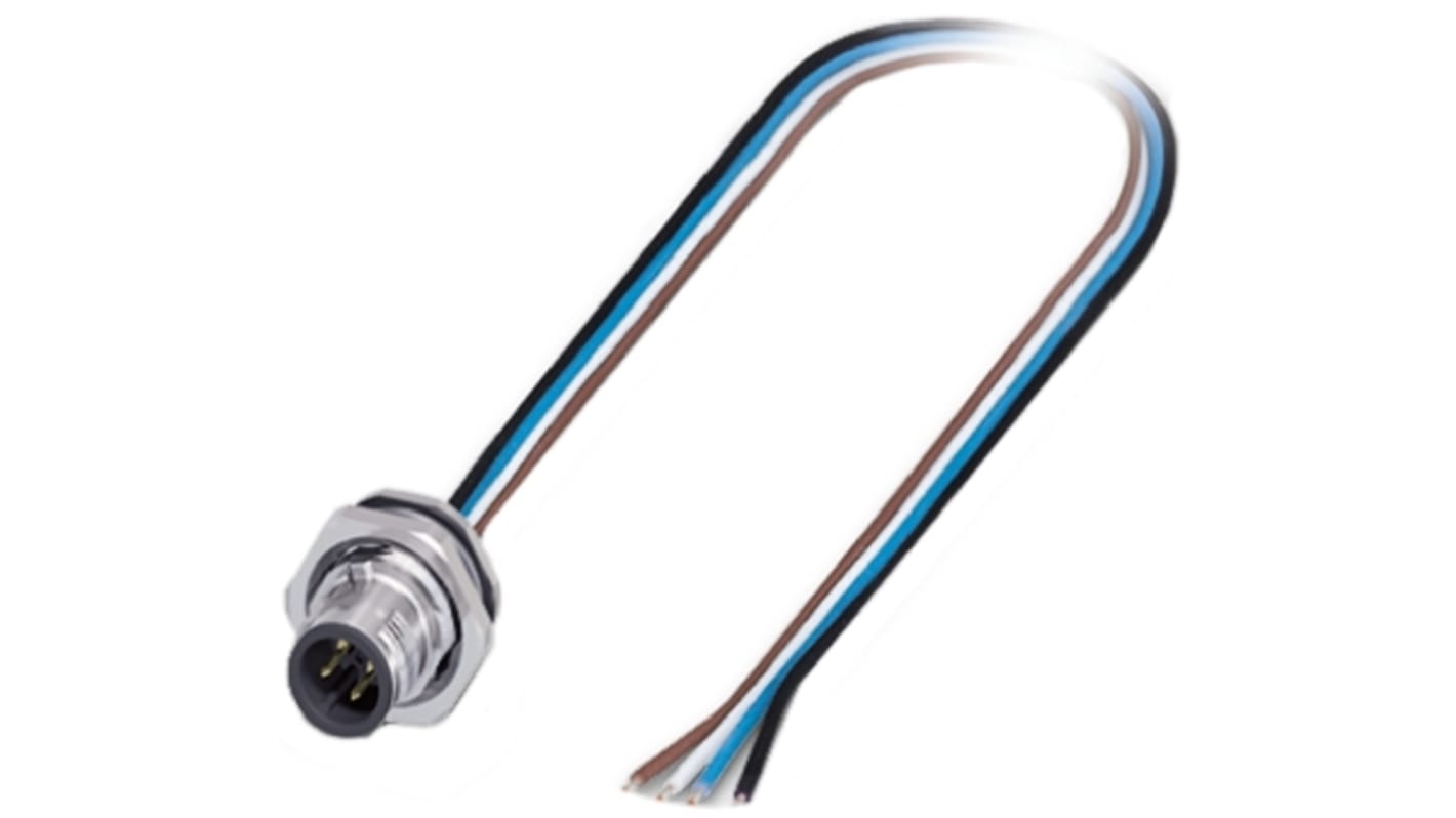 1419629 | Phoenix Contact Male 4 way M12 to Unterminated Sensor ...