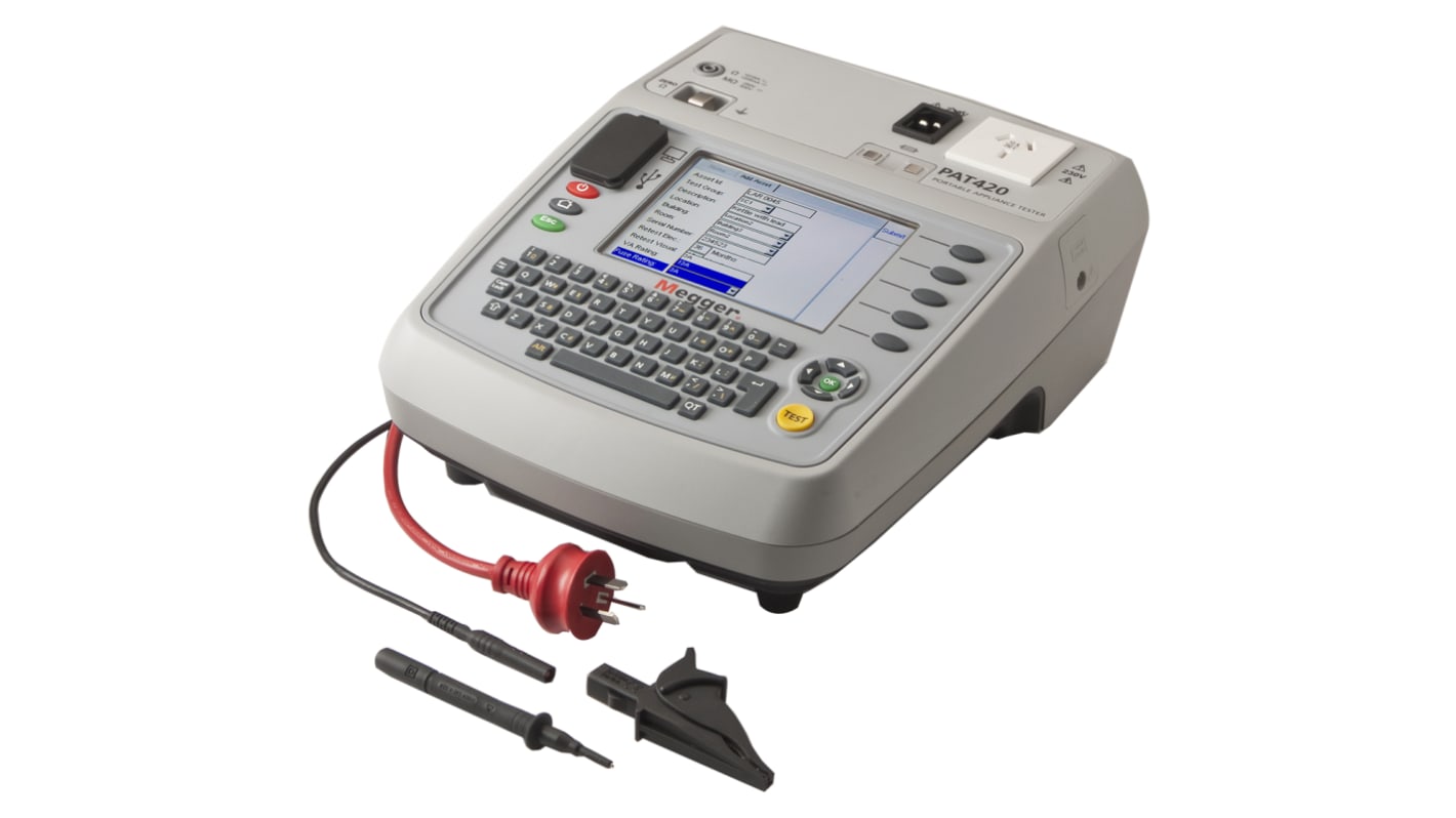 PAT420-AU | Megger PAT420 Portable Appliance Tester, Class I, Class II ...