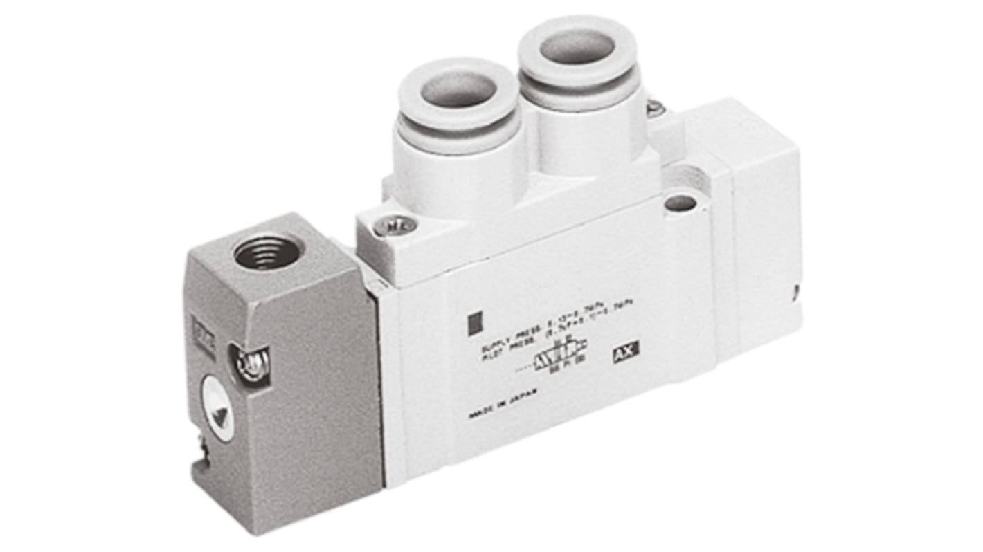 SYA7120-02F | SMC 5/2 Pneumatic Solenoid Valve - Pilot/Pilot G 1/4 ...