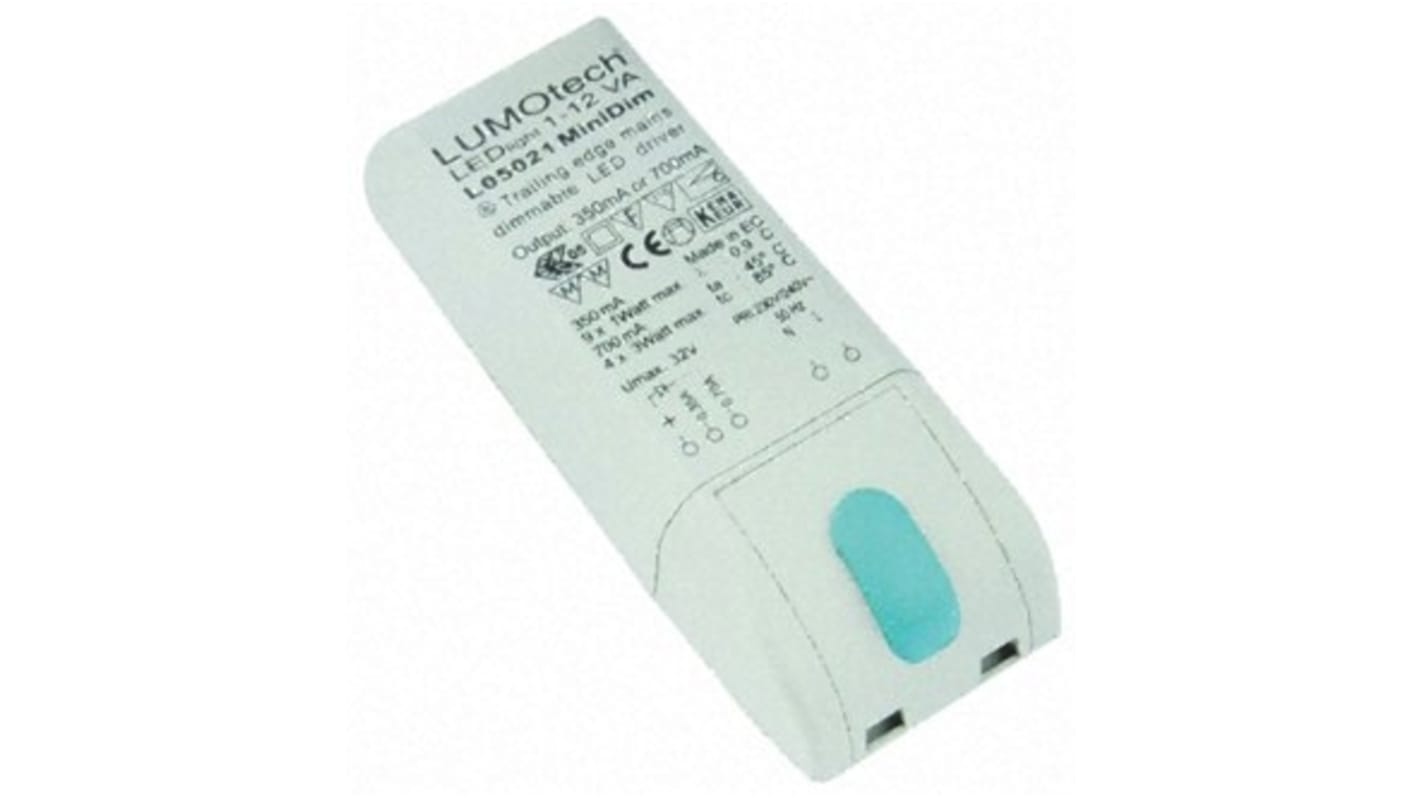 L05021 | Lumotech LED Driver, 3 → 32V Output, 12W Output, 350 mA, 700 mA Output, Constant ...