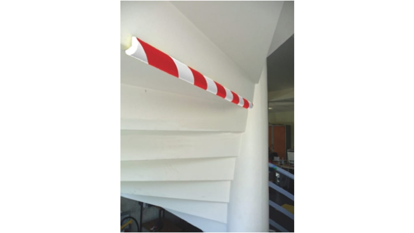 PU 4025 RB | Viso Red/White Rubber Corner & Edging Tape | RS