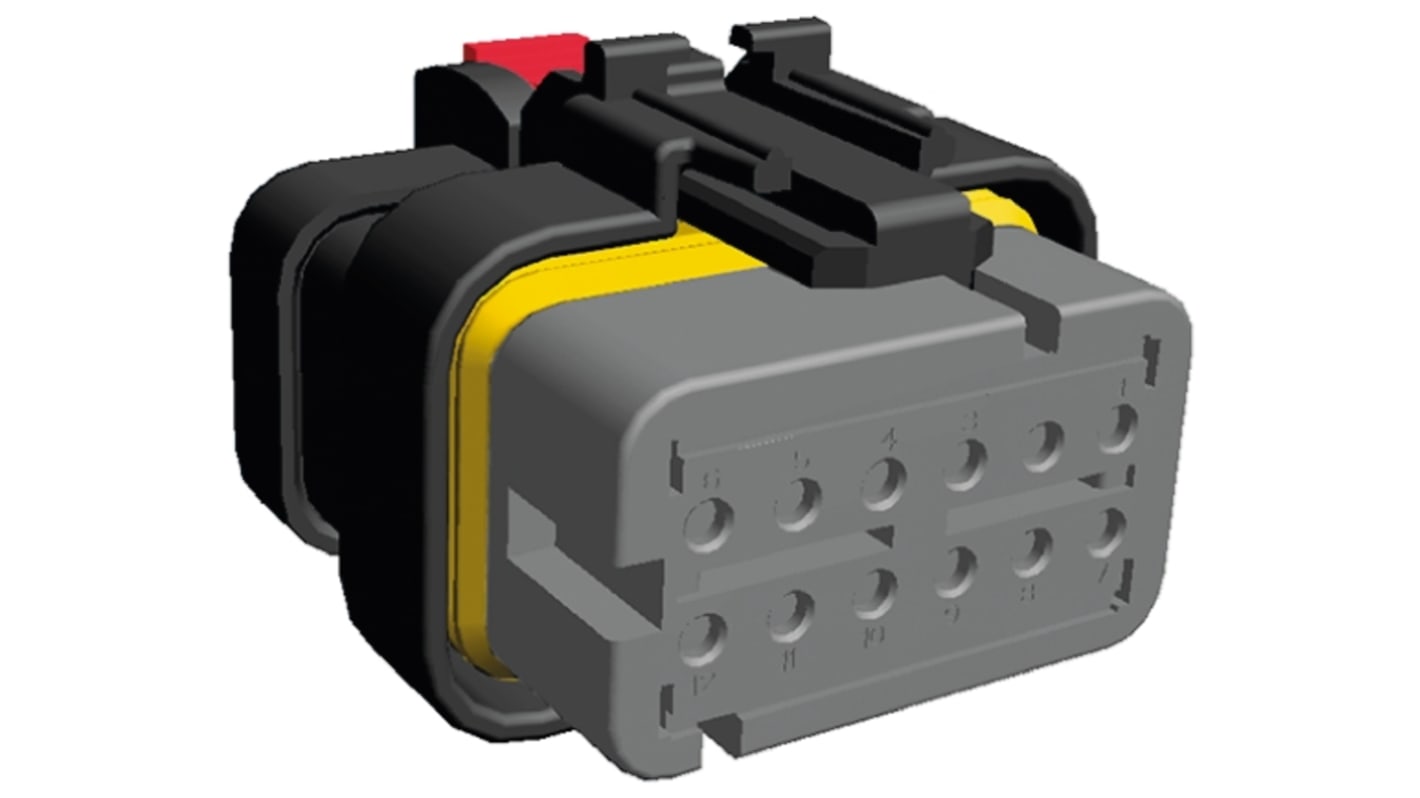 776437-2 | TE Connectivity, AMPSEAL 16 Automotive Connector Socket 12 ...