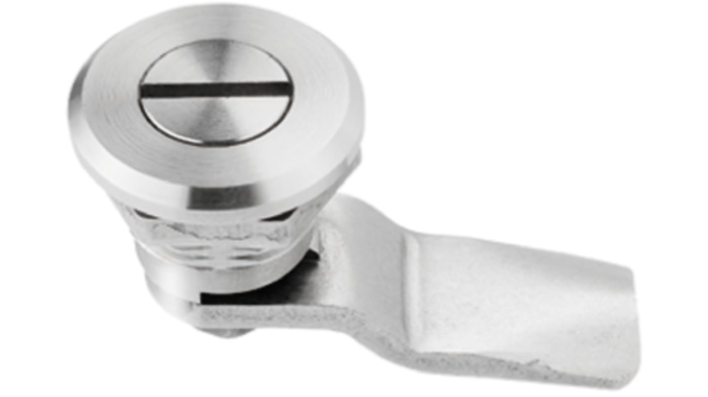 RS PRO Stainless Steel Slotted Head Lock, 18mm Panel-to-Tongue, 20.2 x ...