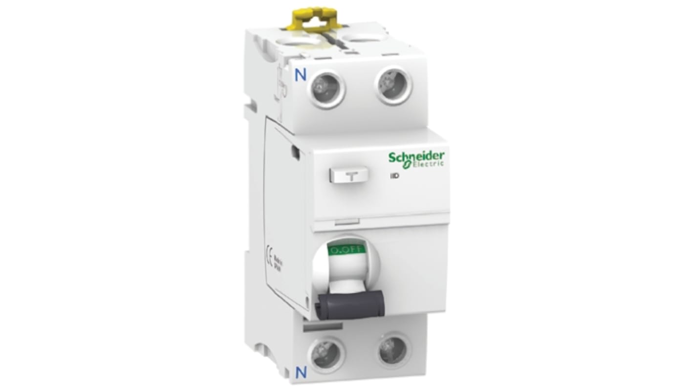 A9R11225 | Schneider Electric iID RCCB, 25A, 2 Pole, 30mA | RS