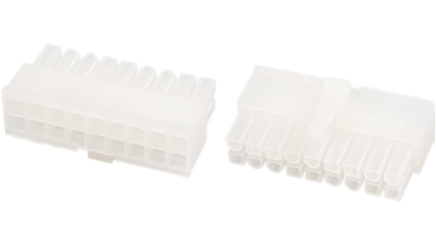 MF42-HF-18 | Amphenol ICC Transparent White Cable Mount 18P Industrial ...