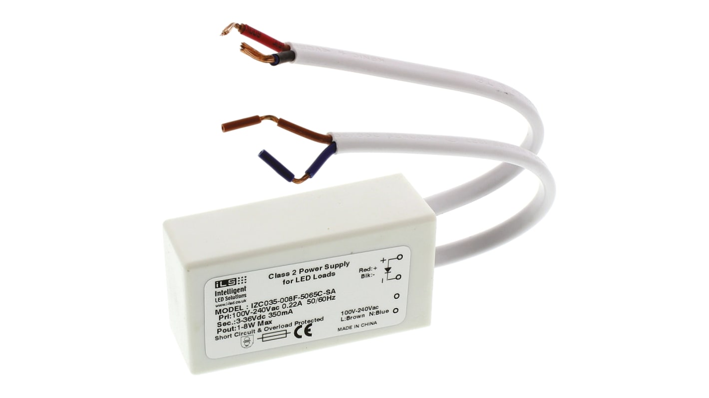 IZC035-008F-5065C-SA | ILS LED Driver, 3 → 36V Output, 8W Output, 350mA Output, Constant Current ...
