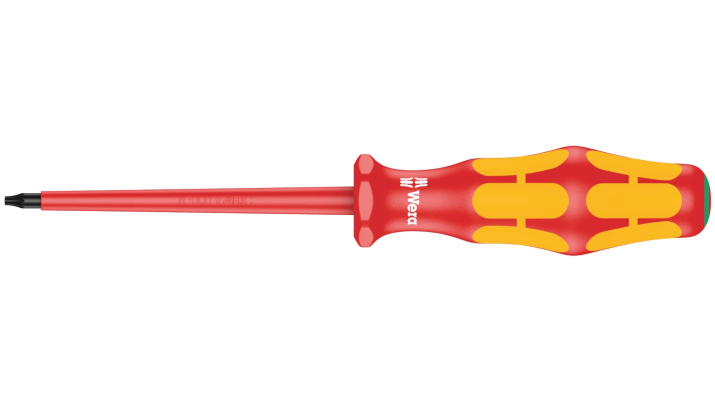05006183001 | Wera Torx Insulated Screwdriver, T7 Tip, 80 mm Blade, VDE ...