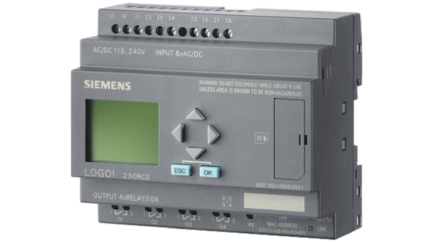 6ED1052-1CC01-0BA7 | Siemens Logic Module, 24 V dc Transistor, 8 x ...