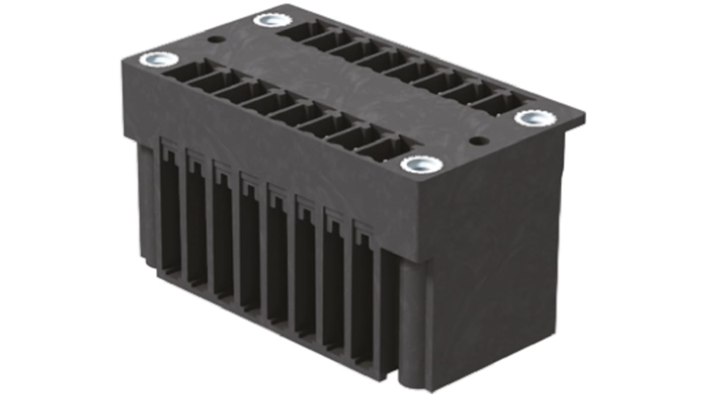 1030850000 | Weidmuller 3.81mm Pitch 16 Way Pluggable Terminal Block ...