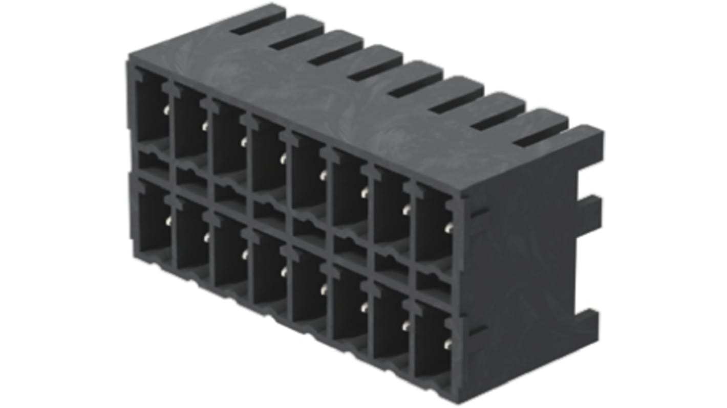 1973110000 | Weidmuller 3.81mm Pitch 6 Way Right Angle Pluggable ...