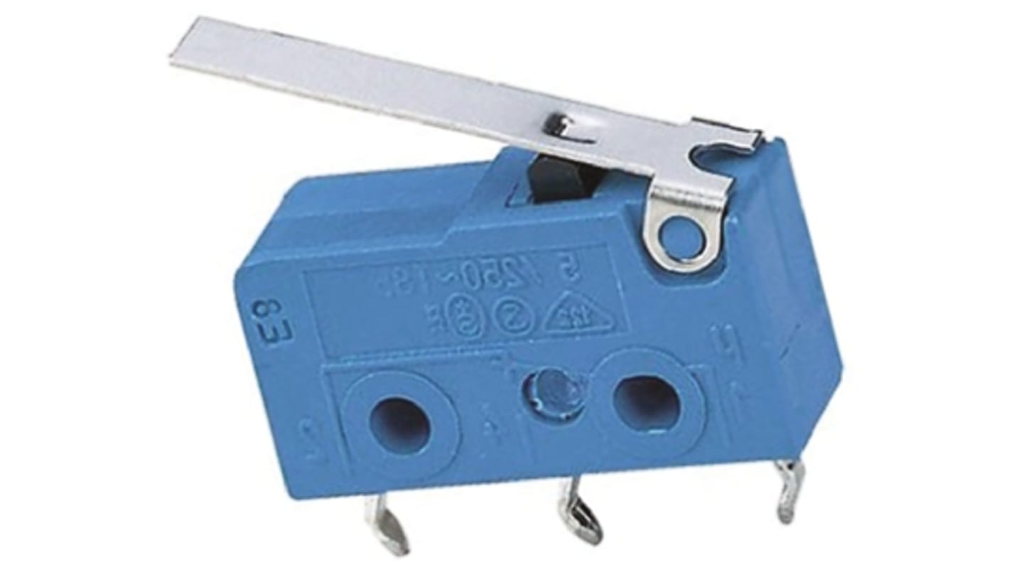 1050.7202 | Marquardt Hinge Lever Micro Switch, PCB Terminal, 5 A @ 250 ...