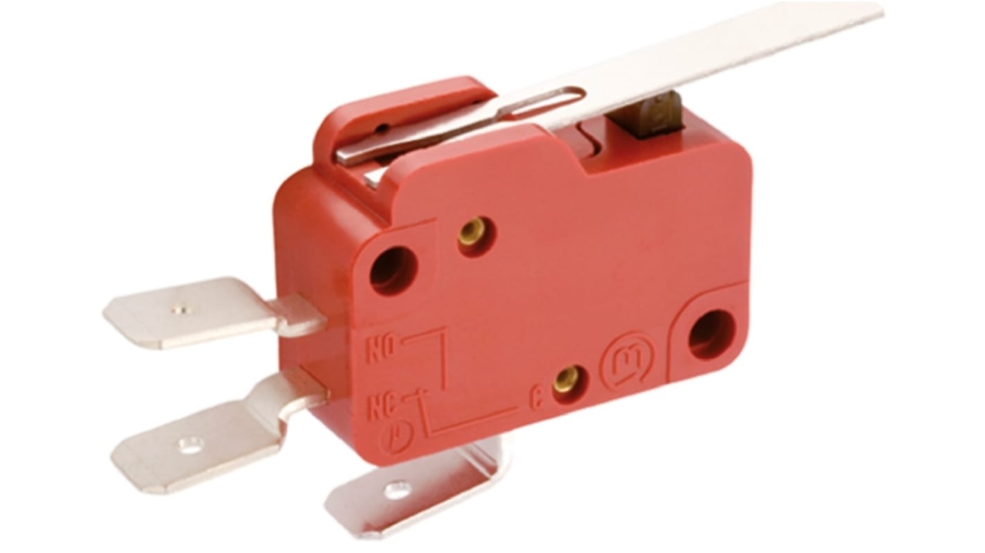 1006.1401 | Marquardt Hinge Lever Micro Switch, Tab Terminal, 10 A ...