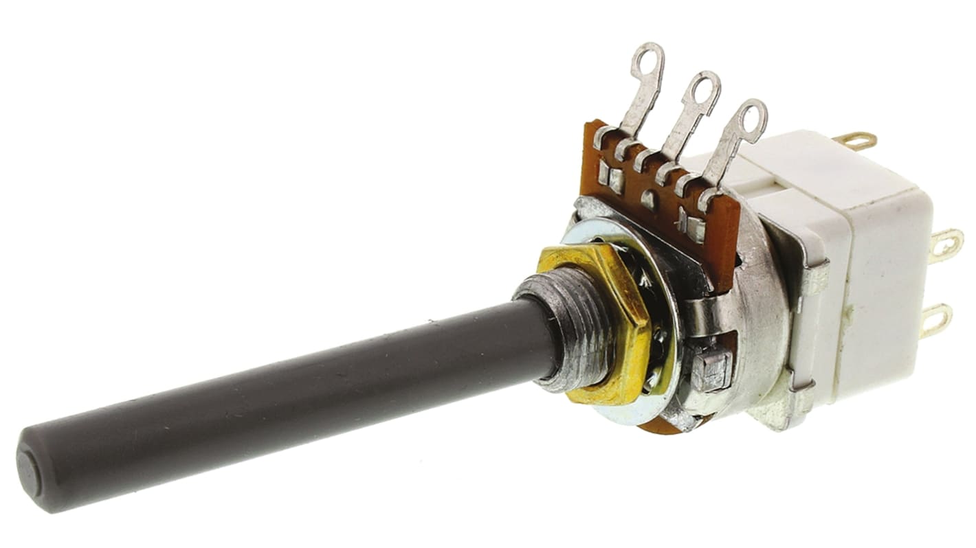 TE Connectivity 1MΩ Rotary Potentiometer 1-Gang Panel Mount ...