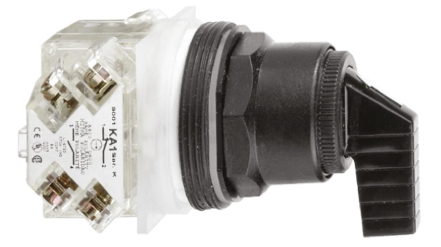 9001SKS11BH13 | Schneider Electric Harmony 9001SK Series 2 Position Selector Switch Head, 30mm ...