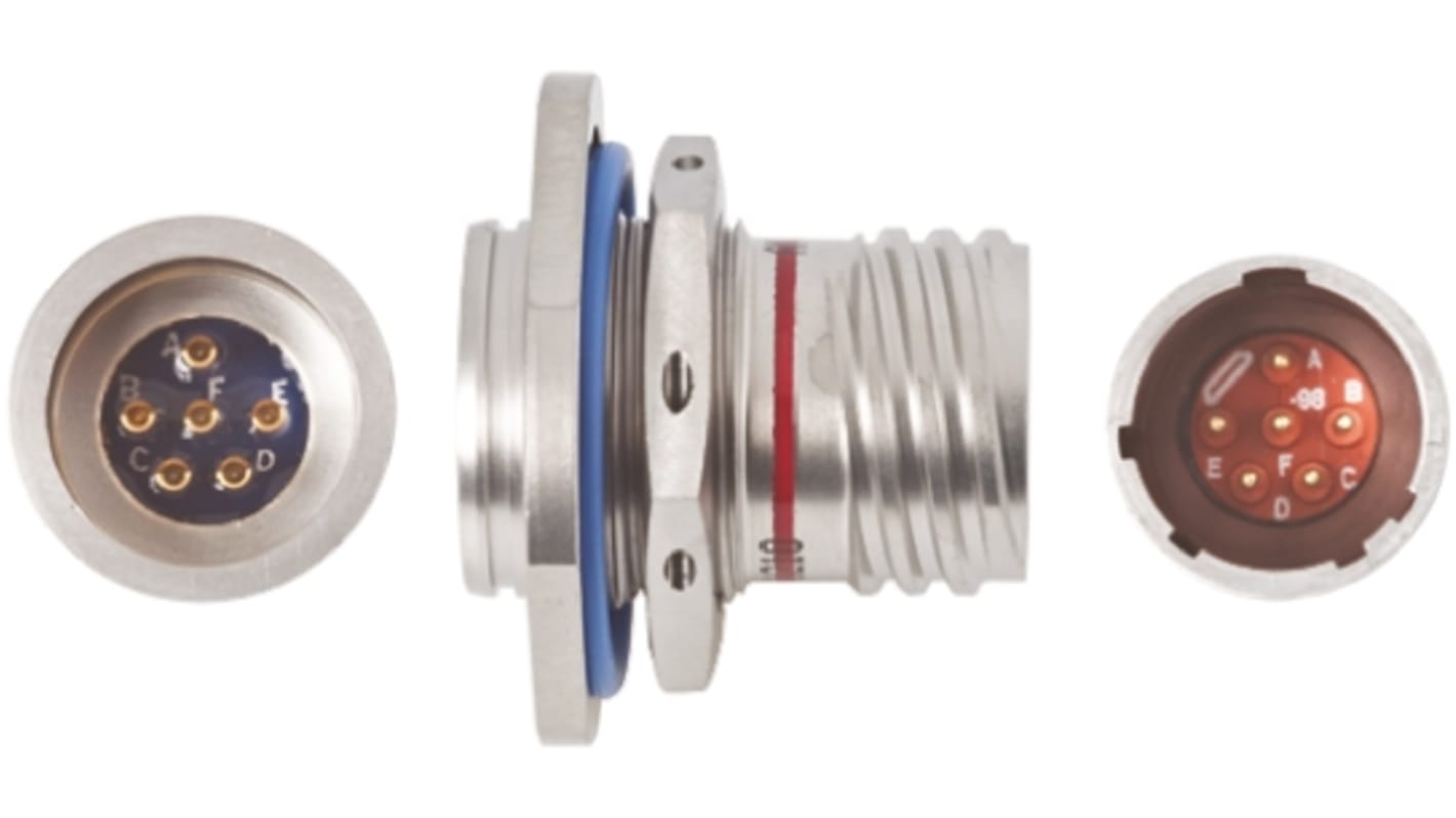 TVS07Y-11-98PN | Amphenol, TV 6 Way Panel Mount MIL Spec Circular ...