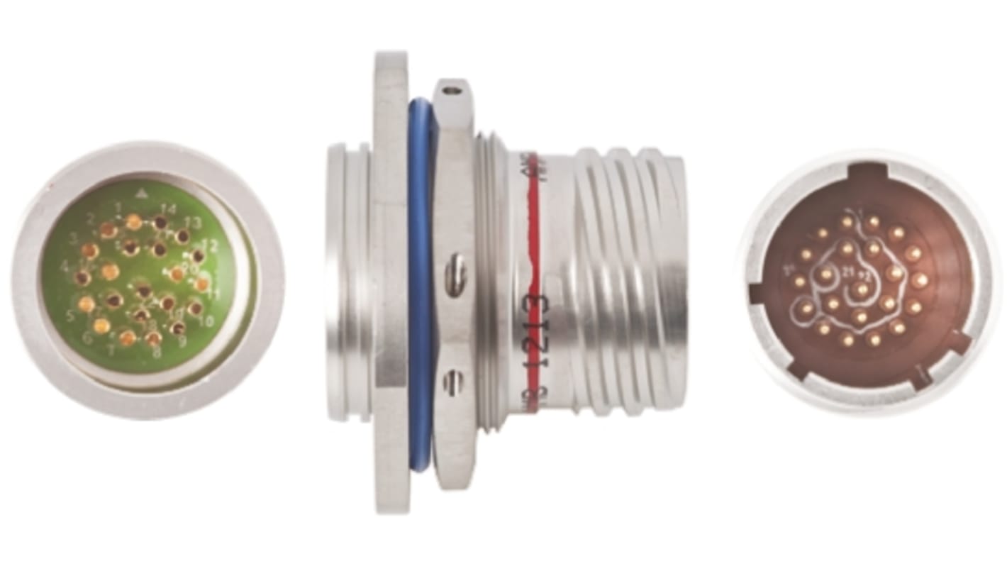 Amphenol Limited MIL規格丸型コネクタ TV, シリーズ, メス, 22極 TVS07Y-13-35PN | RS