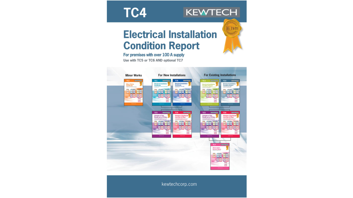 Kewtech Corporation TC4 Electrical Installation Certificate ...