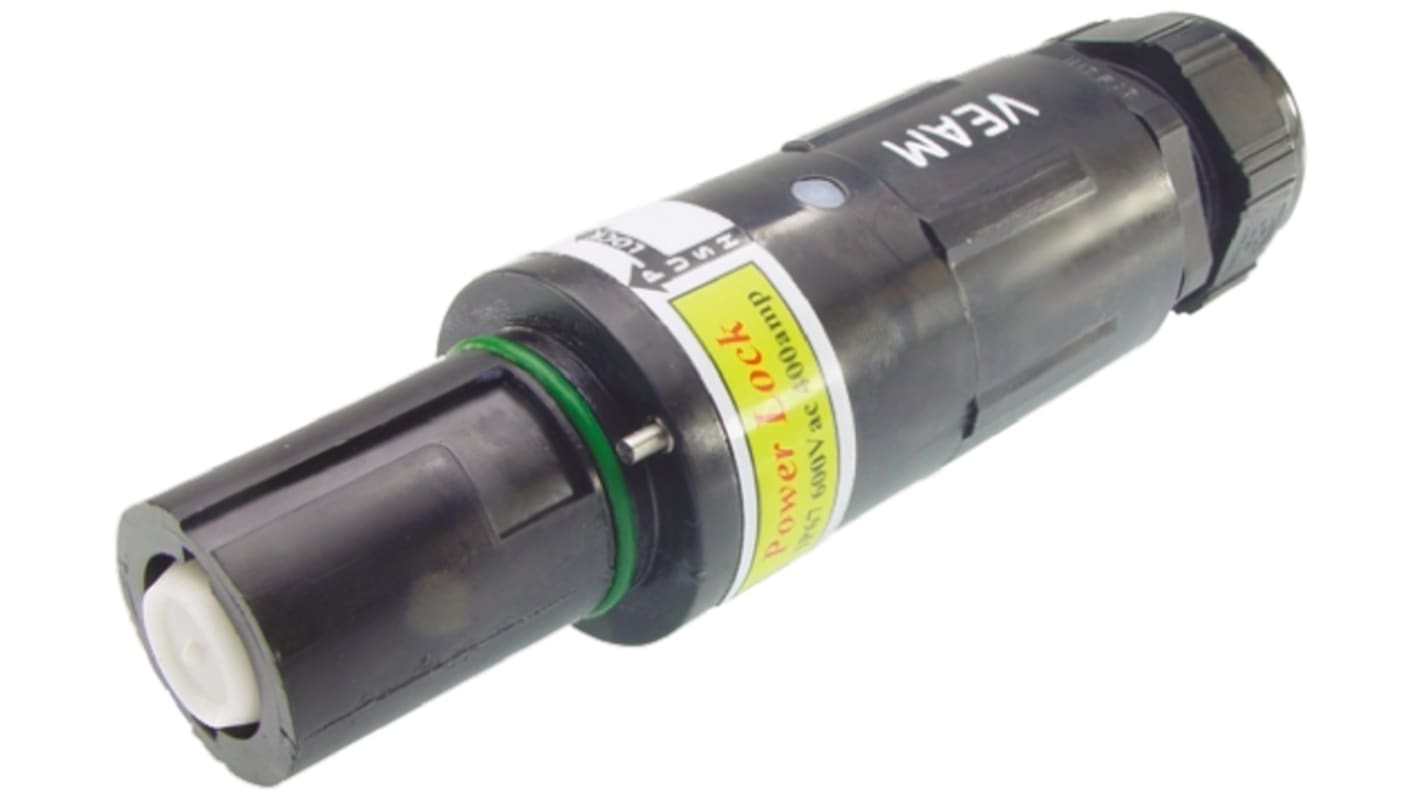 NLDFT-N-BK-L-S120-M40A | ITT Cannon, Veam Powerlock IP2X, IP67 Black ...