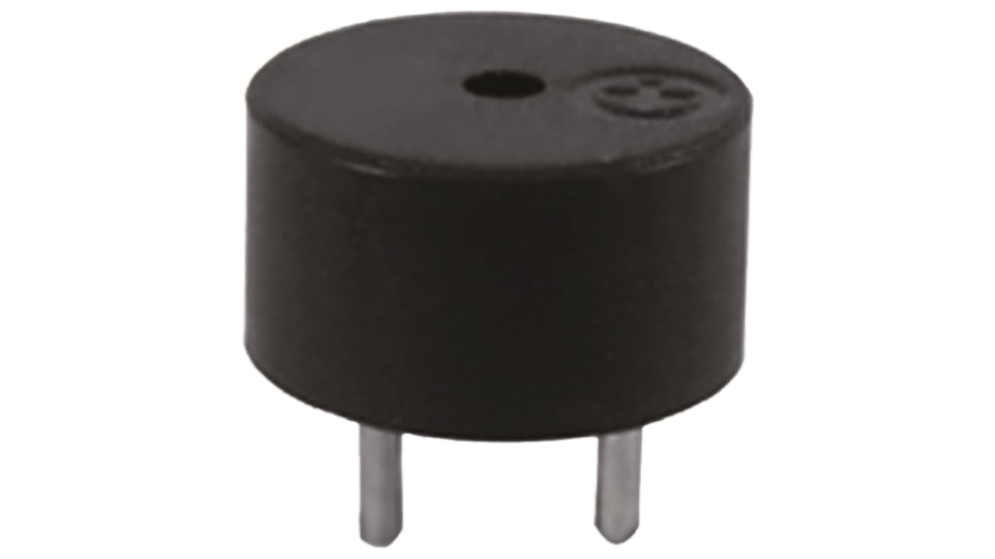 RS PRO 80dB PCB Mount External Magnetic Buzzer Component, 6.5 (Dia.) x ...