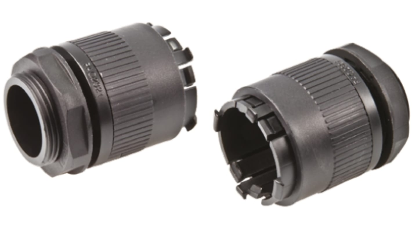 RS PRO Adapter, Conduit Fitting, 25mm Nominal Size, PG21, Nylon 66 | RS