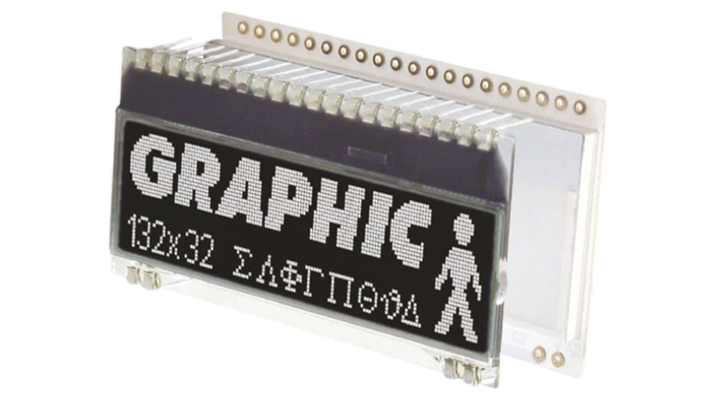 Display Visions EA DOGM132S-5 Graphic LCD Display, Amber, RGB, White on ...