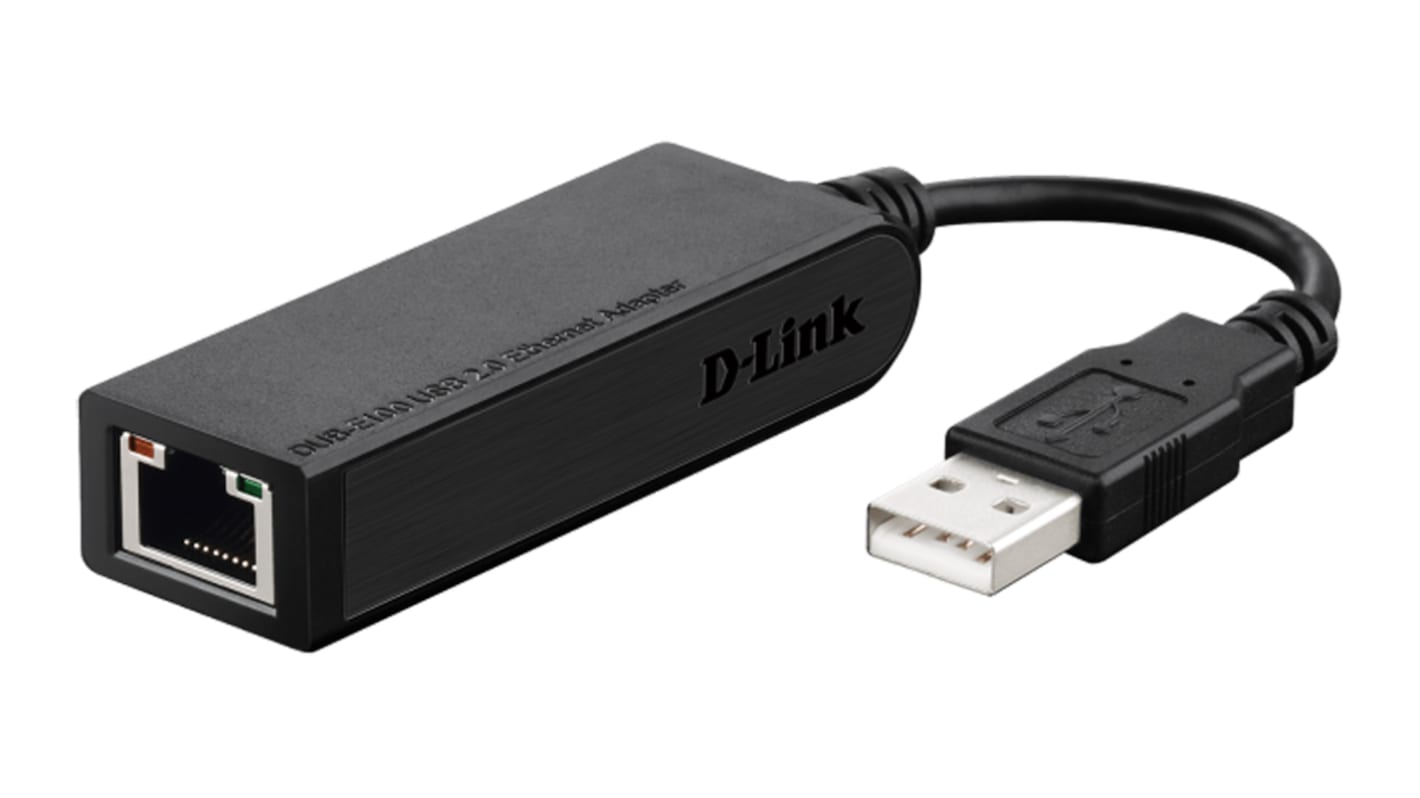 DUB-E100 | D-Link USB Ethernet Adapter USB 2.0 USB A to RJ45 10/100Mbit ...