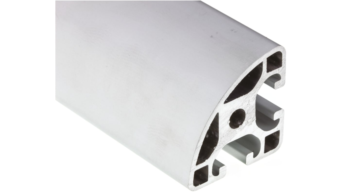 RS PRO Silver Aluminium Profile Strut, 40 x 40 mm, 8mm Groove, 2000mm ...