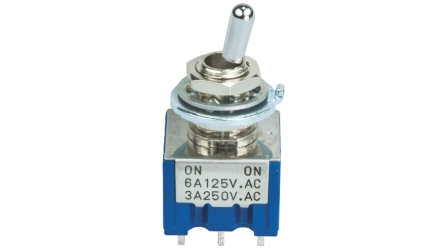 Nidec Components トグルスイッチ, DPDT, パネルマウント, On-On, 8J2011-Z | RS