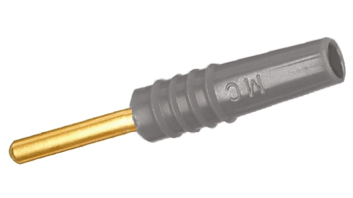22.2609-28 | Staubli 2mm Grey Male Test Plug - Solder Termination, 30 V ...