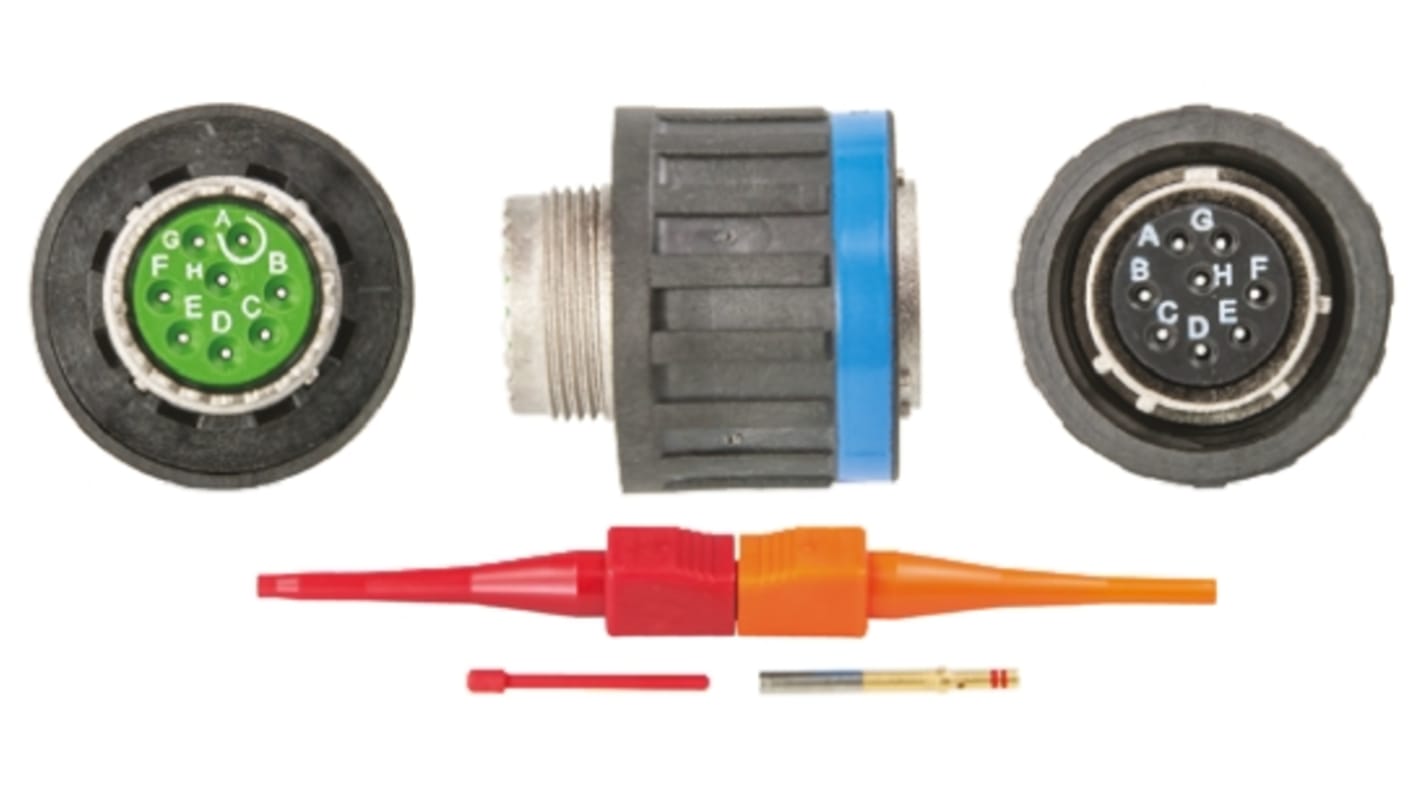 Souriau Sunbank by Eaton MIL規格丸型コネクタ EN3645, シリーズ, オス, 8極 ...