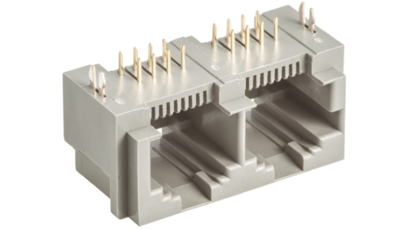 TM5RSB-1616(50) | Hirose Female MMJ Connector, Through Hole, Cat3, UTP ...