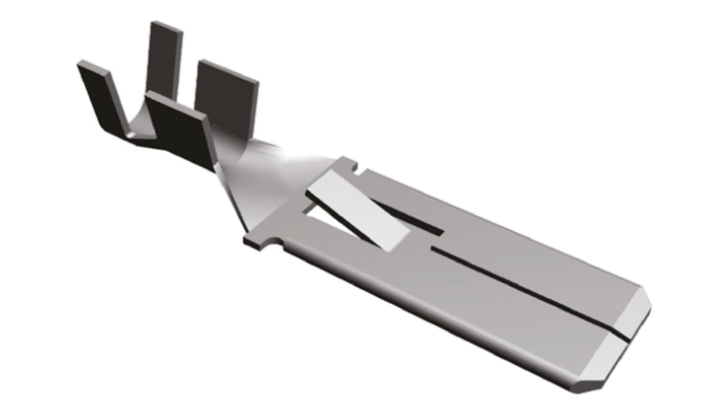 TE Connectivity FASTIN-FASTON .375 Uninsulated Male Spade Connector ...