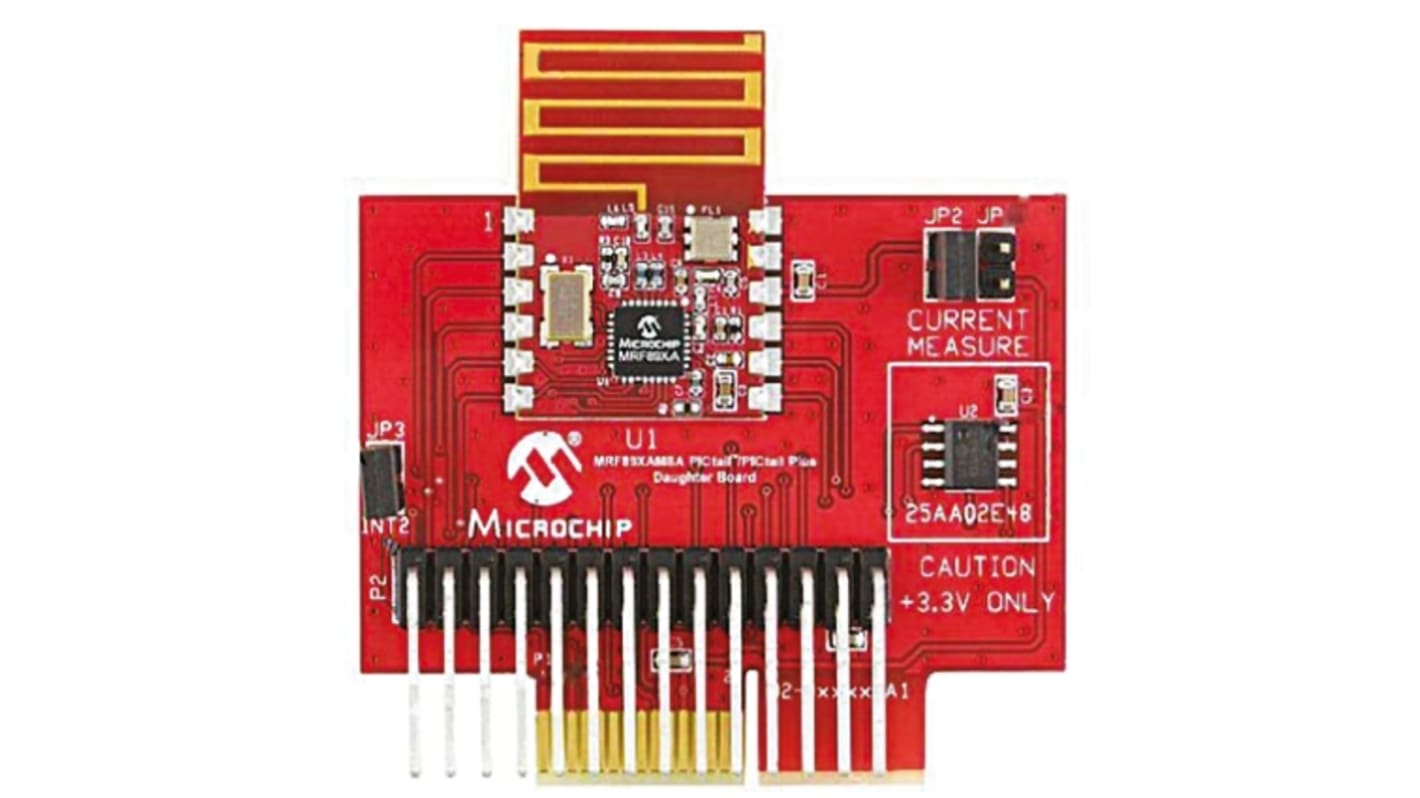 Microchip PICTail Plus' and Featured Device'MRF89XAM8A' and Frequency ...