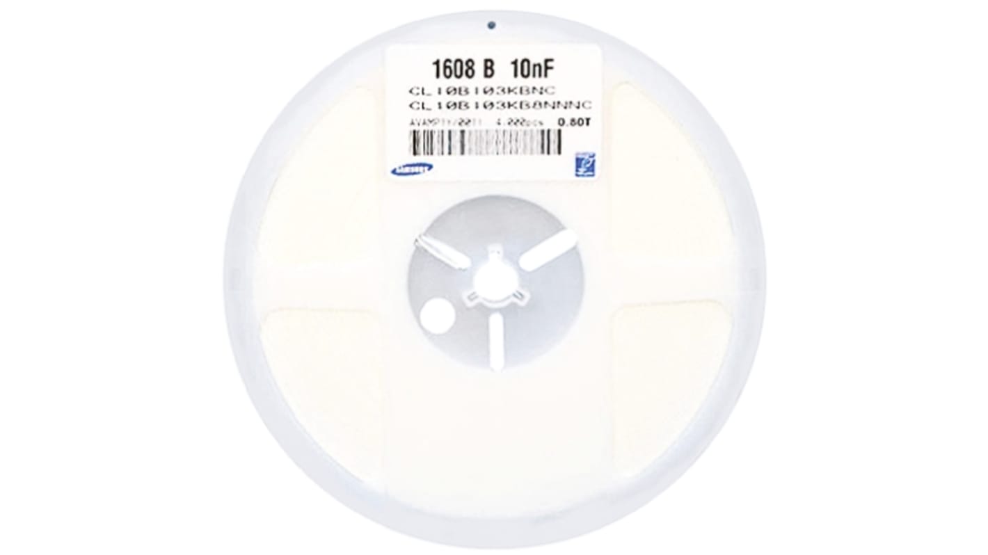 CL10B105KO8NNNC | Samsung Electro-Mechanics 1μF Multilayer Ceramic ...