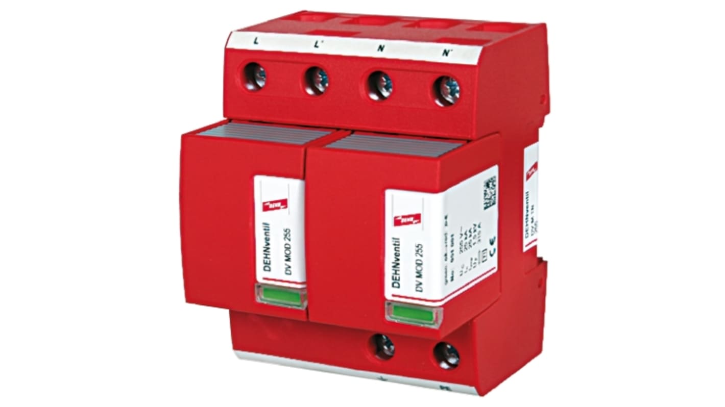 DV M TN 255 | Dehn, DV Modular Surge Protector 255 V ac Maximum Voltage ...