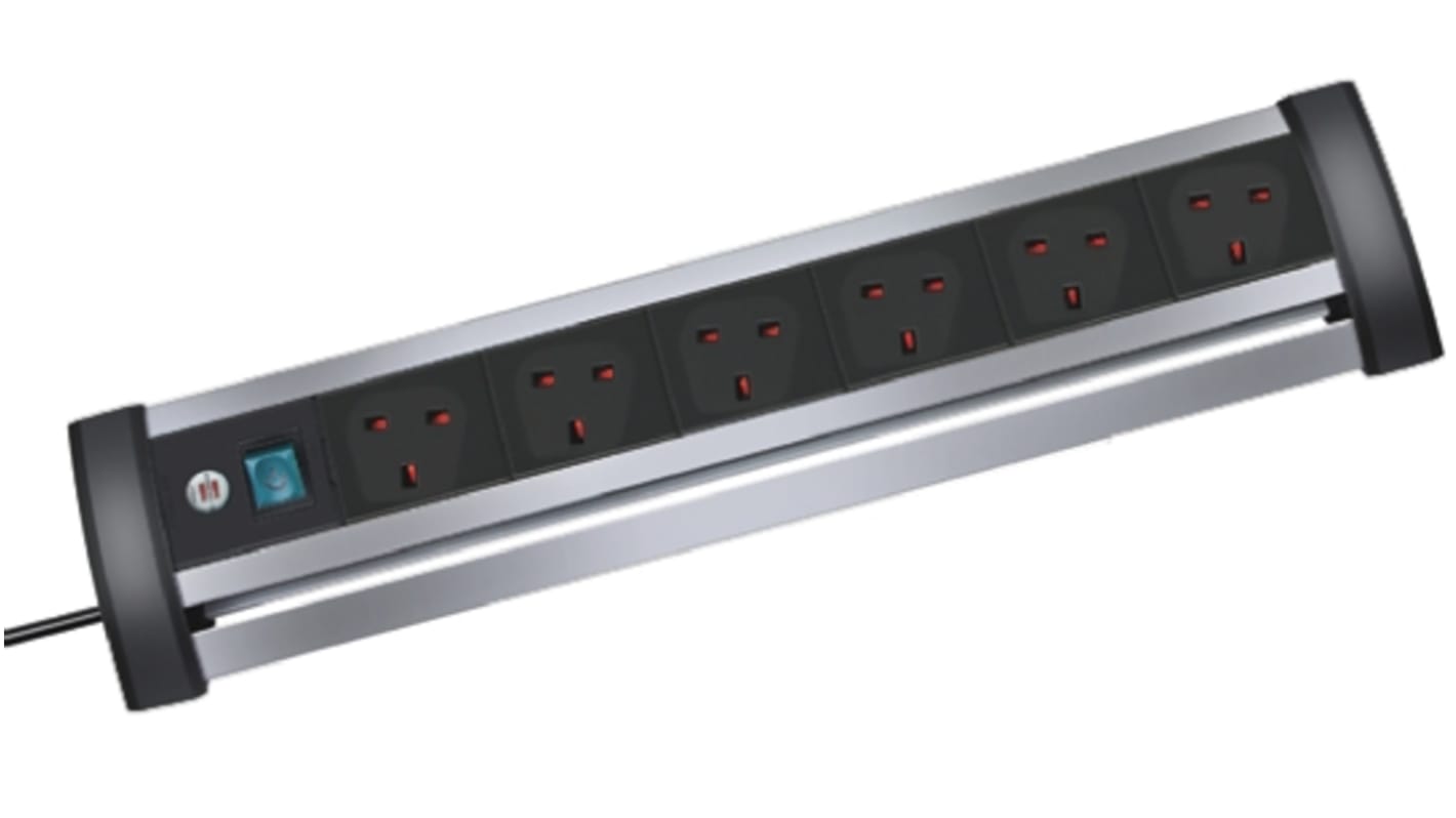 1394003416 | brennenstuhl 3m 6 Socket Type G - British Extension Lead ...