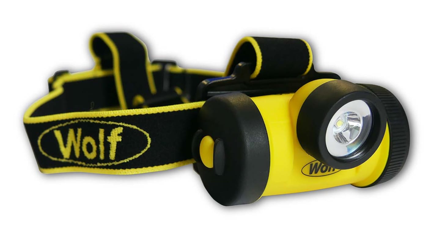 HT-650 | Wolf Safety ATEX, IECEx LED Head Torch 130 lm, 2.5 m Range | RS