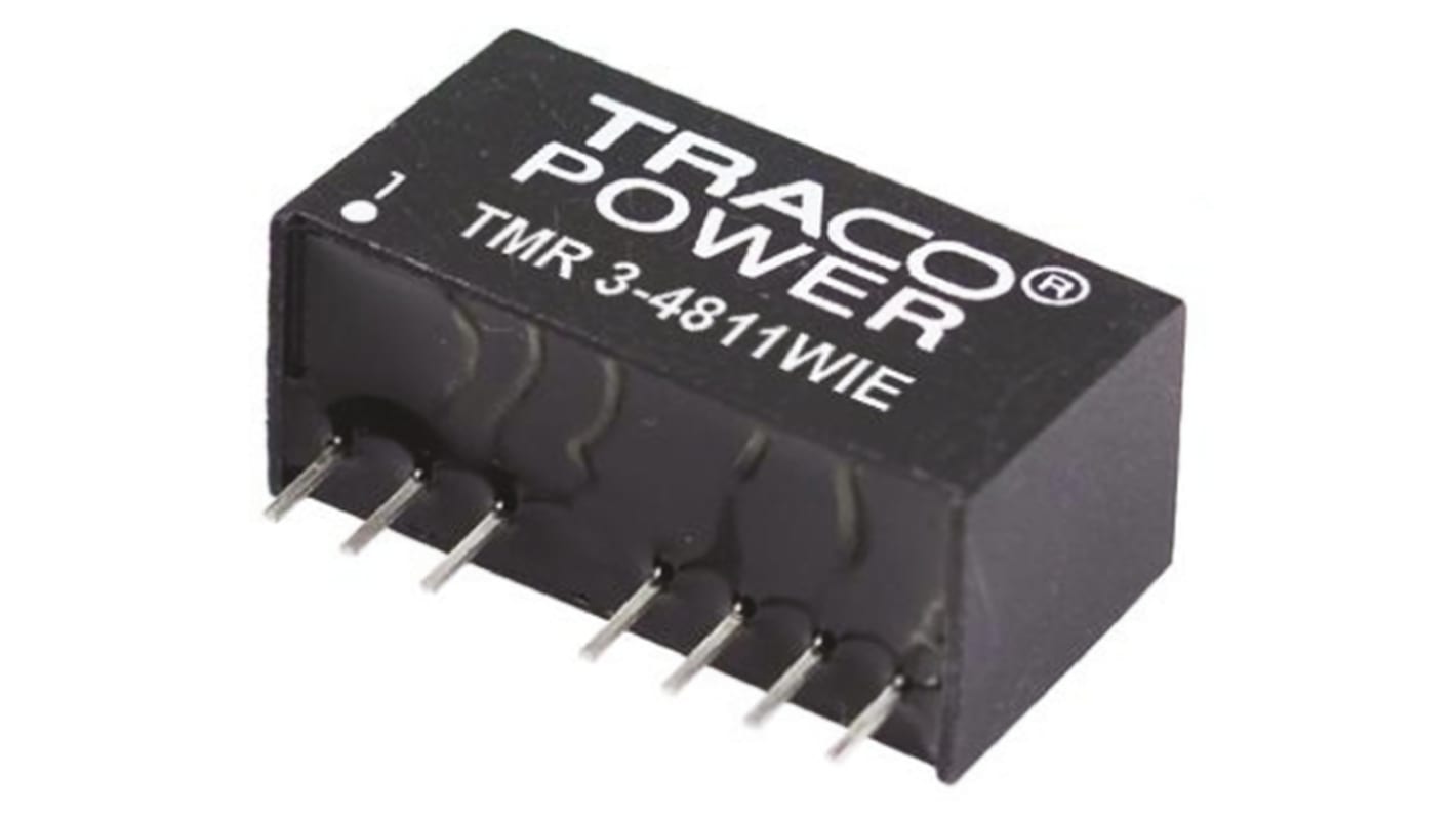 TMR 3-4811HI | TRACOPOWER TMR 3HI DC-DC Converter, 5V dc/ 600mA Output, 36 → 75 V dc Input, 3W ...